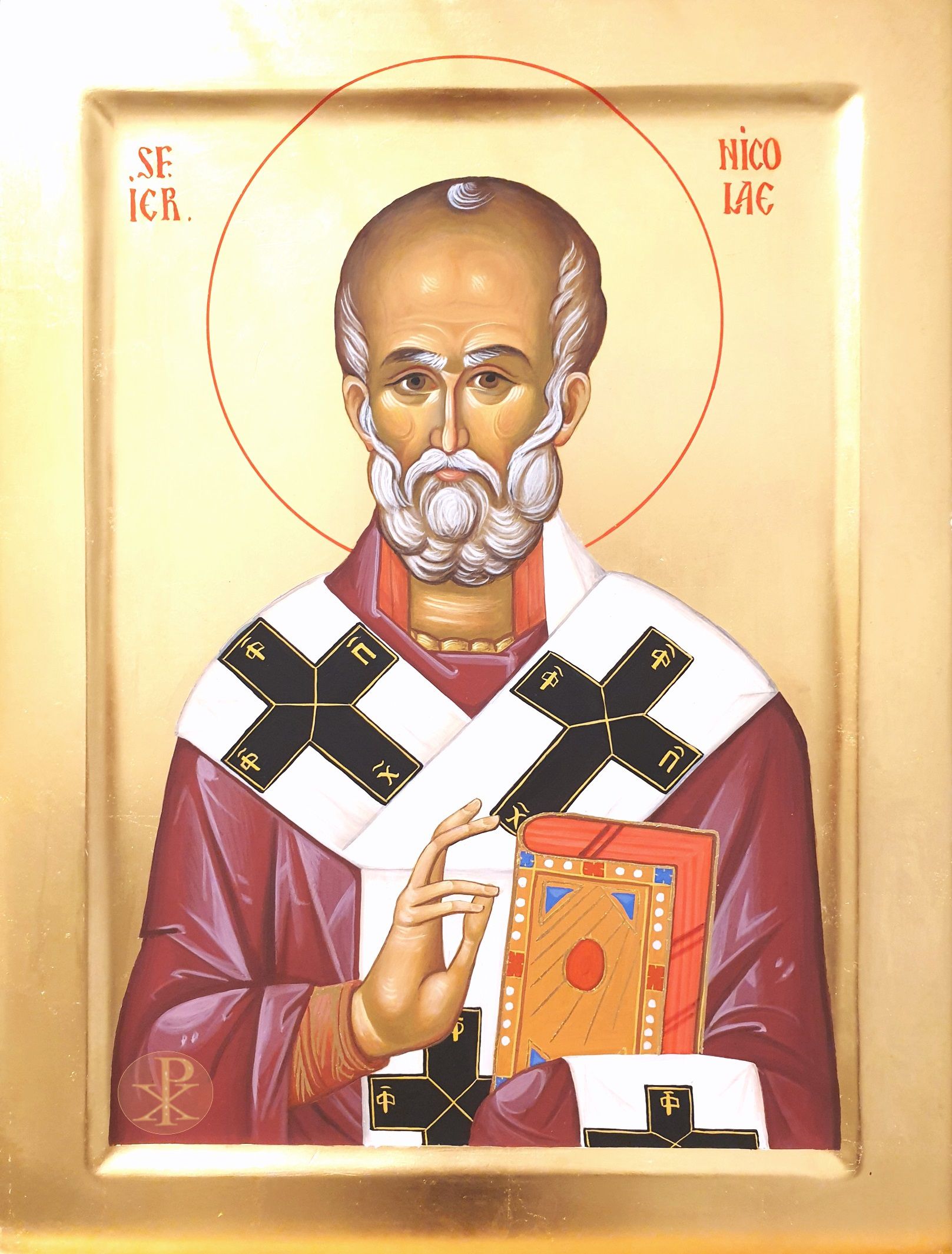 Icoana pictata pe lemn – Sfantul Nicolae – Icoane pe lemn pictate ...